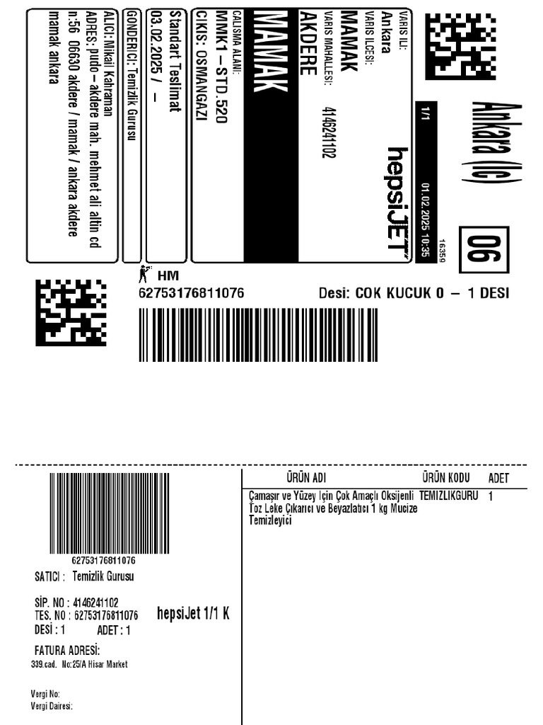 Hepsiburada Etiket | PDF