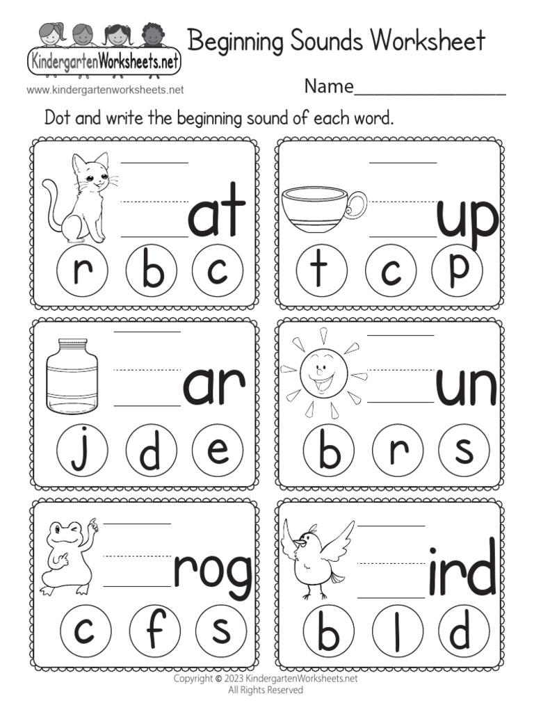 Phonic Worksheets For Beginners | PDF