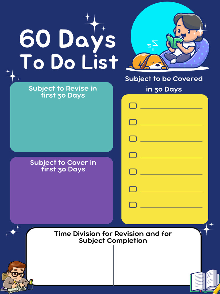 60 Days To Do List | PDF