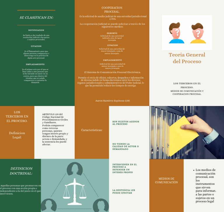 Toria Del Proceso Triptico | PDF | Ley procesal | Demanda judicial