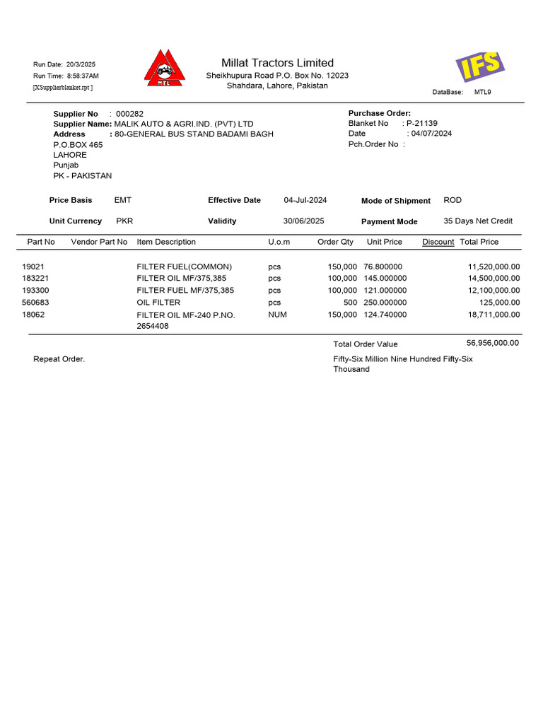 Malik Autos & Agri P-21139 | PDF