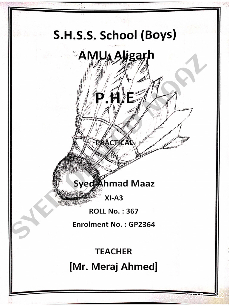 Practical of Phe by Syed Ahmad Maaz Gp2364 | PDF