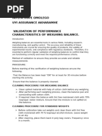 Weighing Balance Verification Log Book | PDF