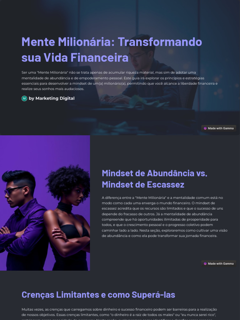 Mente Milionaria Transformando Sua Vida Financeira | PDF | Investimentos | Salvar