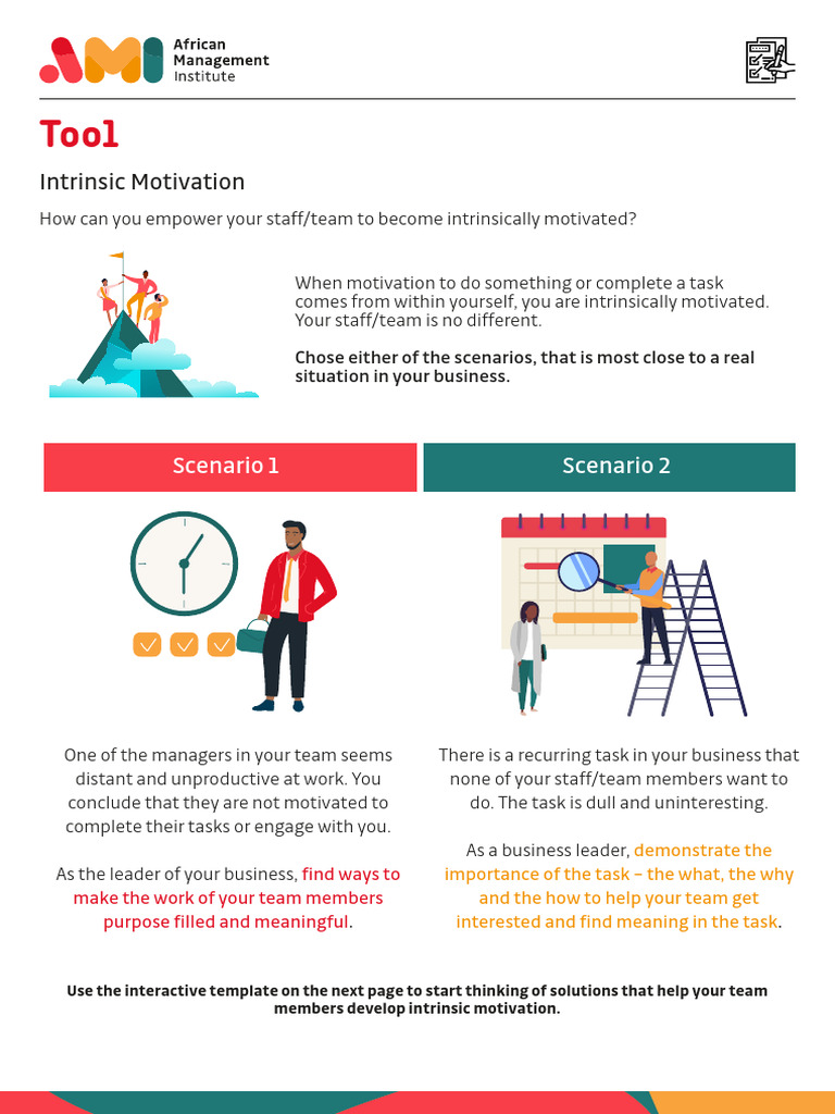 Tool - Intrinsic Motivation | PDF | Motivation | Motivational