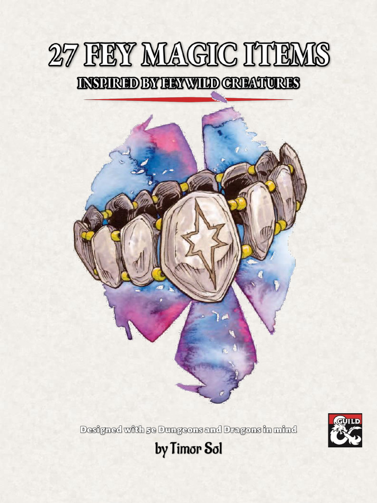 Feywild-Inspired D&D Magic Items | PDF | Dungeons & Dragons