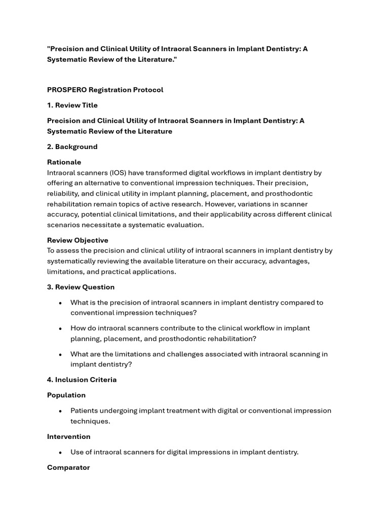 Precision and Clinical Utility of Intraoral Scanners in Implant ...