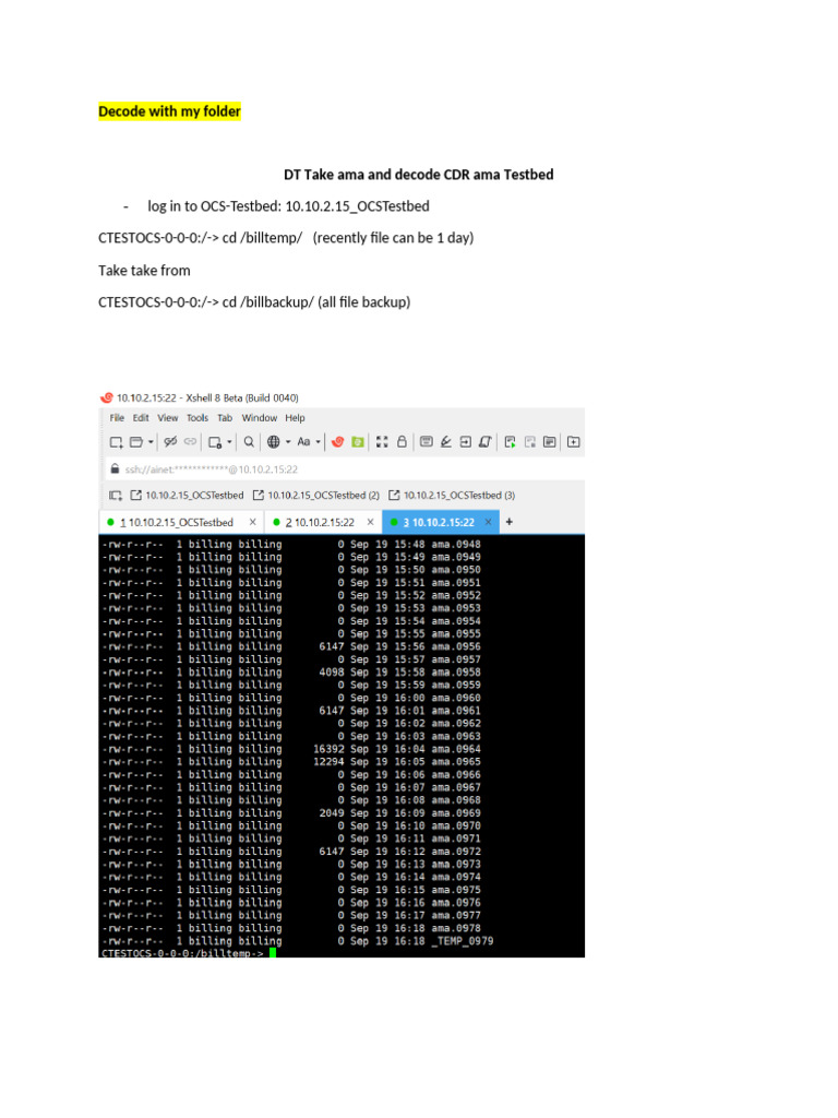 DT Take AMA and decode ama filter (CDR testbed) | PDF