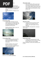 Igcse Geography Types of Clouds | PDF