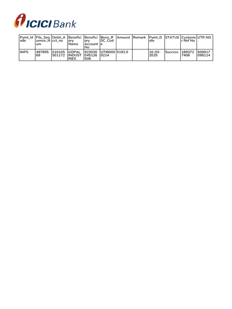 Payment Transaction Details Report | PDF