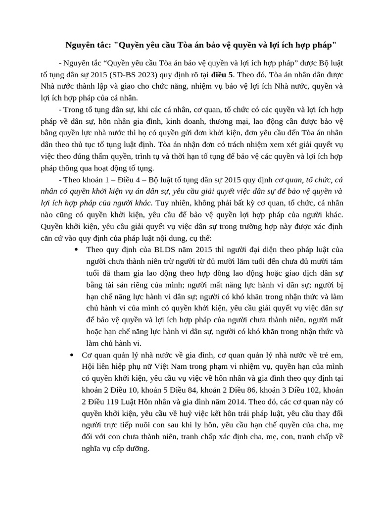 Nguyên tắc trong TTDS (Điều 4) | PDF