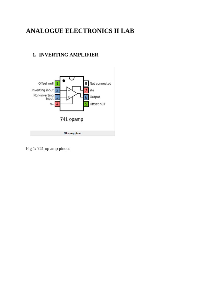 Analogue Electronics Ii Lab | PDF