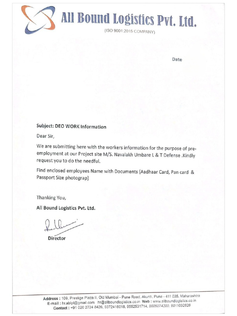 Abl Letter | PDF