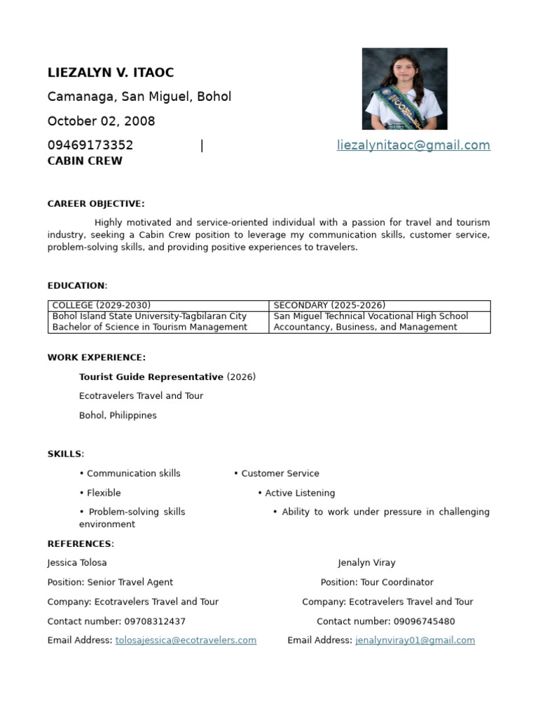 New Lieza's Resume | PDF