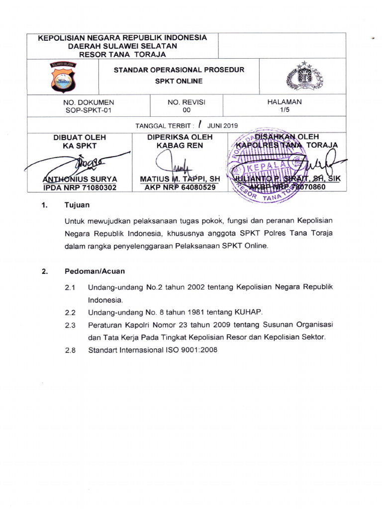 1.a 10. Sop Inovasi SPKT Online | PDF