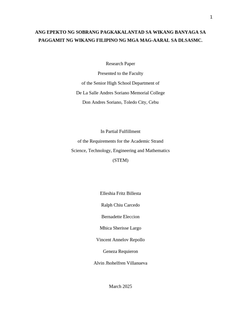 Fil Paper | PDF