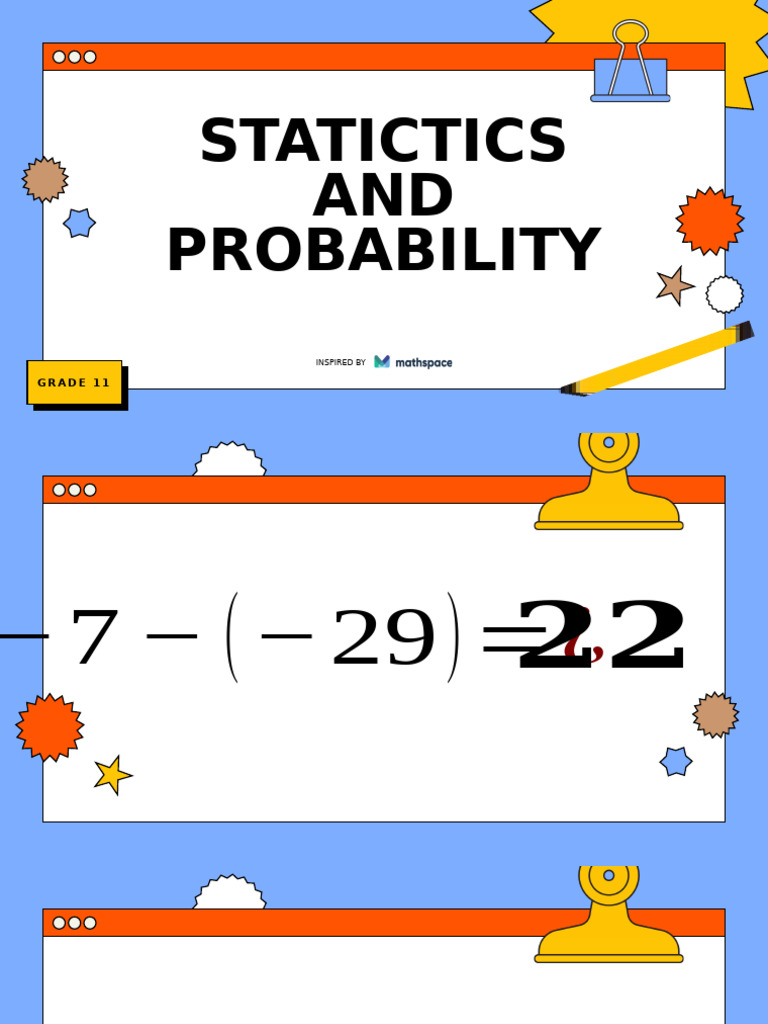 Statistics and Probability Grade 11 Guide | PDF | Mathematics | Arithmetic