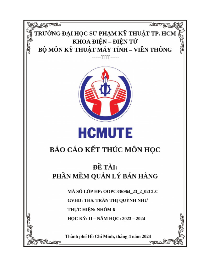 Báo Cáo C++ OOP Nhóm 6 | PDF