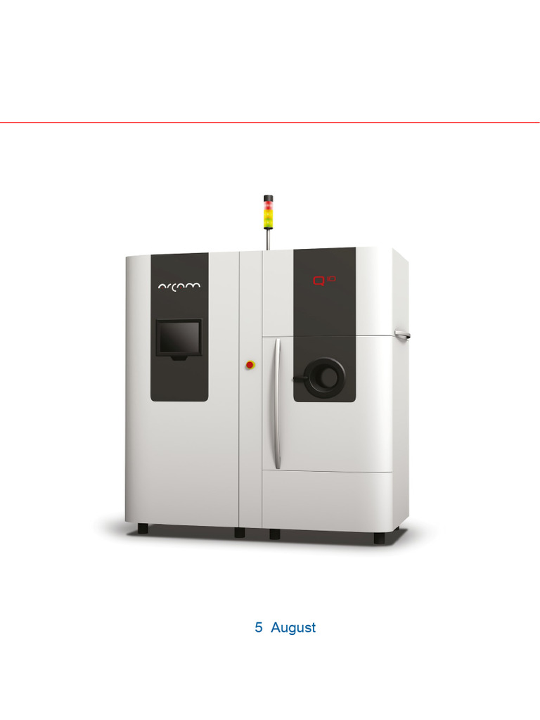 Arcam Q10 User Manual Overview | PDF | Vacuum | High Voltage