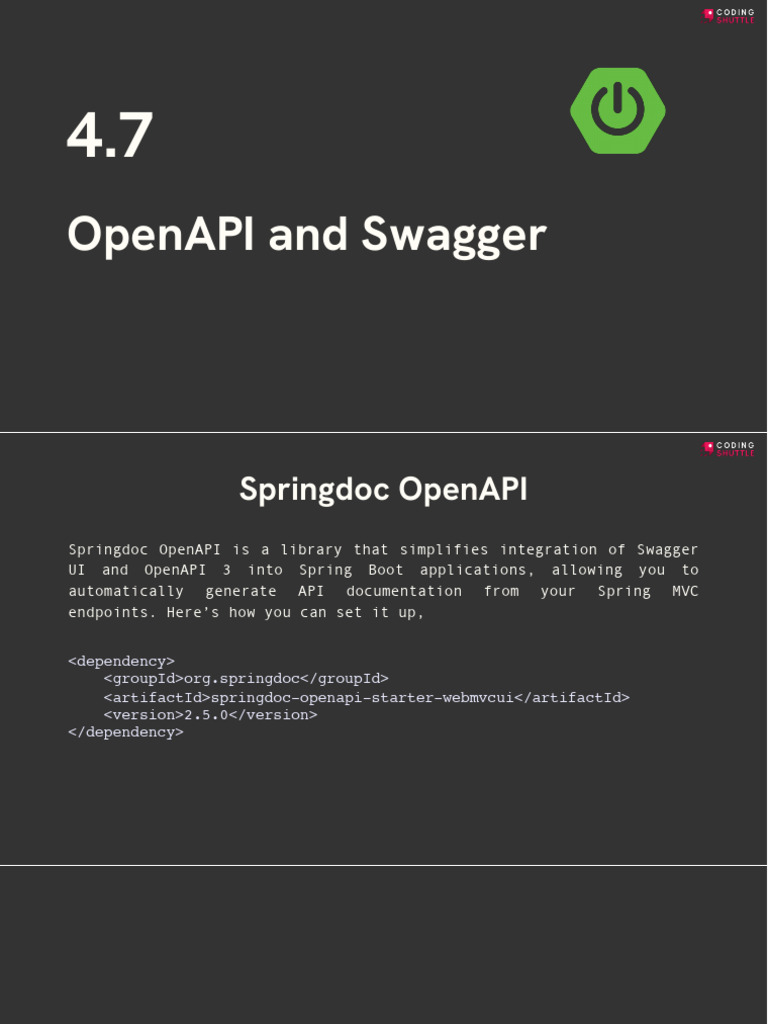 4 7 Open API and Swagger | PDF