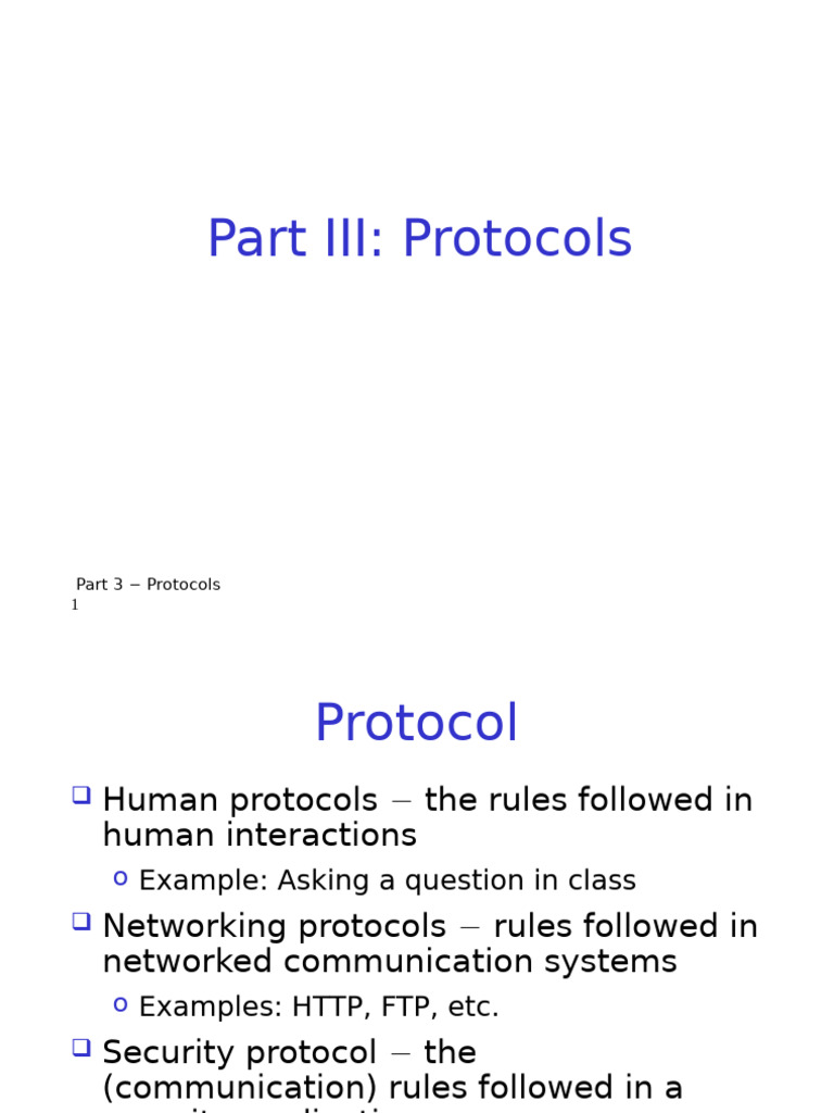 Lecture 09 Real World Protocols | PDF | Transport Layer Security | Internet Protocols