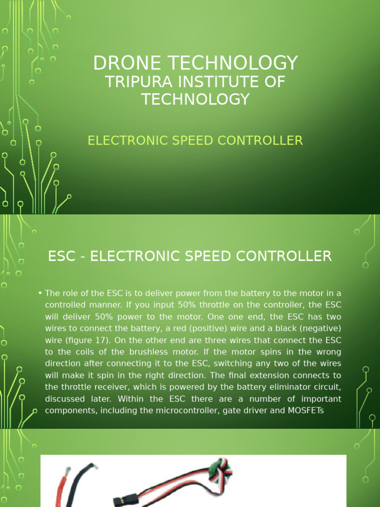 ESC-Drone Technology | PDF | Electric Motor | Mosfet
