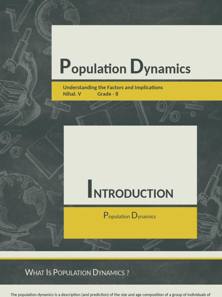 Understanding Population Dynamics Factors | PDF | Sustainability ...