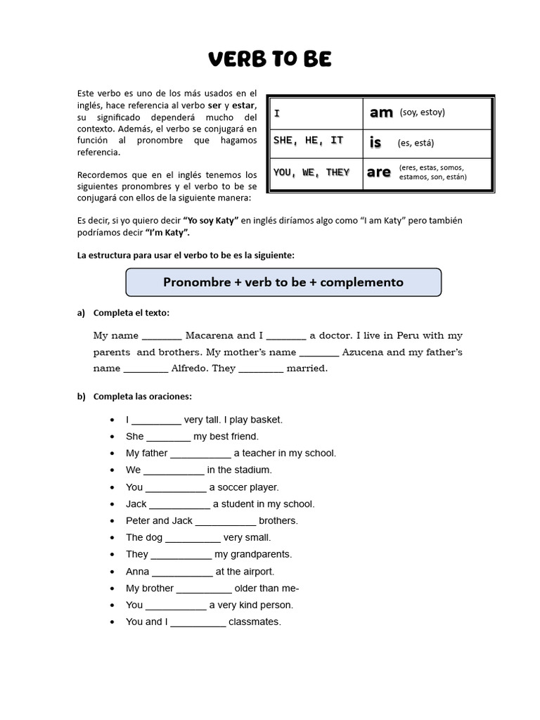 Separata de Ingles | PDF | Verbo | Tipología Lingüística