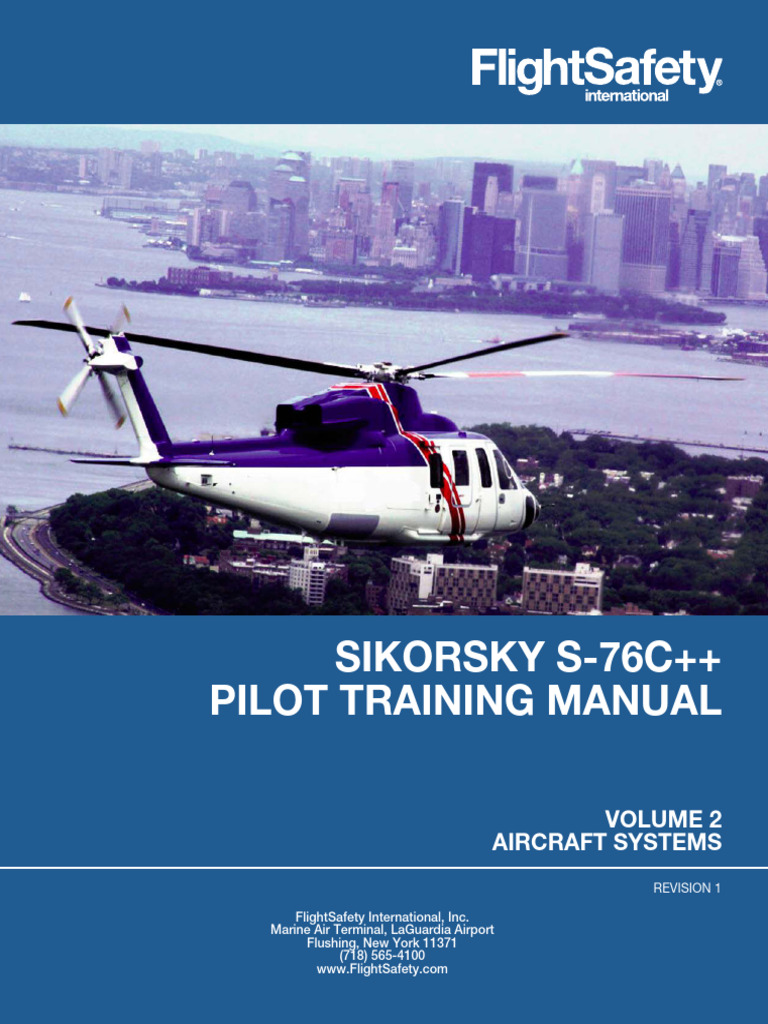Flight Safety S76C - Pilot Training Manual - V2r1 | PDF | Door | Aircraft