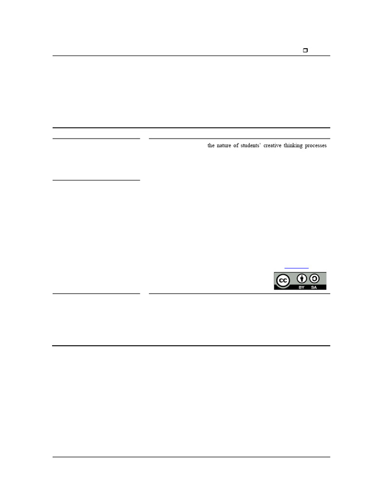 Honey And Mumford Learning Style Creative Thinking Process In Solving Statistical Problems