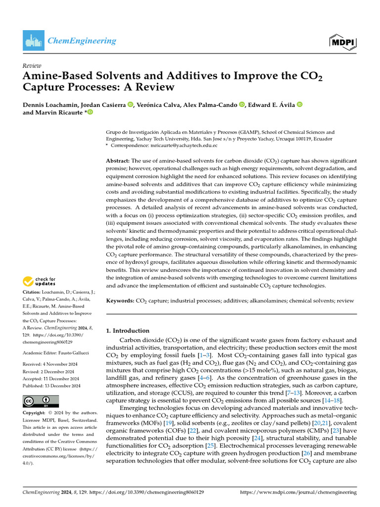 Amine-Based_Solvents_and_Additives_to_Improve_the_ | PDF | Amine ...