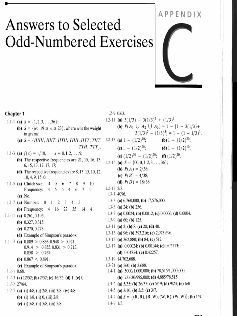 8+odd Numbered+Answers | PDF