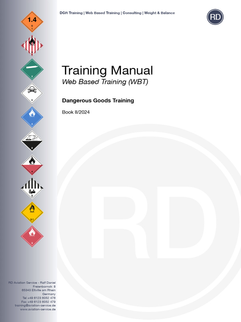DGR Training Manual WBT Book II - 2024 | PDF | Dangerous Goods | Cargo