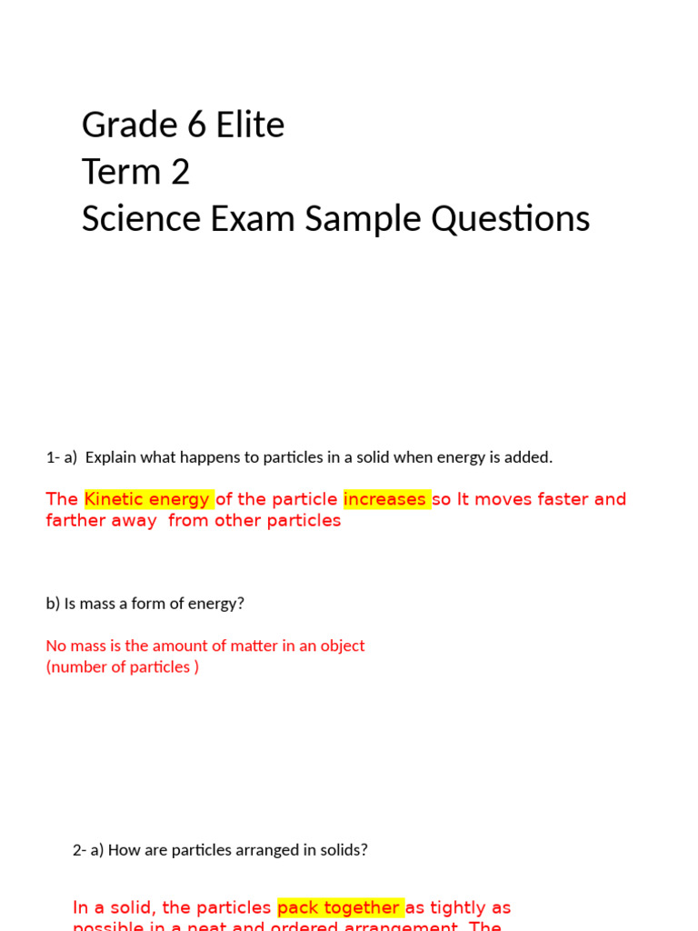 EOT 2 Structure G6 - هيكل امتحان | PDF | Gases | Ion