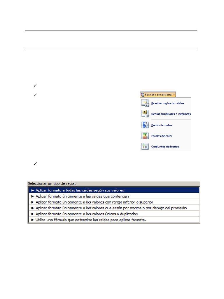 Ejercicios de Formato Condicional en Excel | PDF | Microsoft Excel | Color