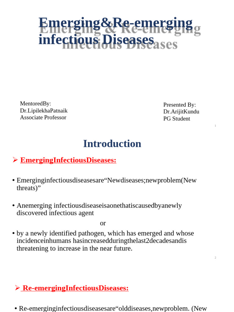 398864440-Emerging-Disease | PDF | Zika Fever | Pathogen