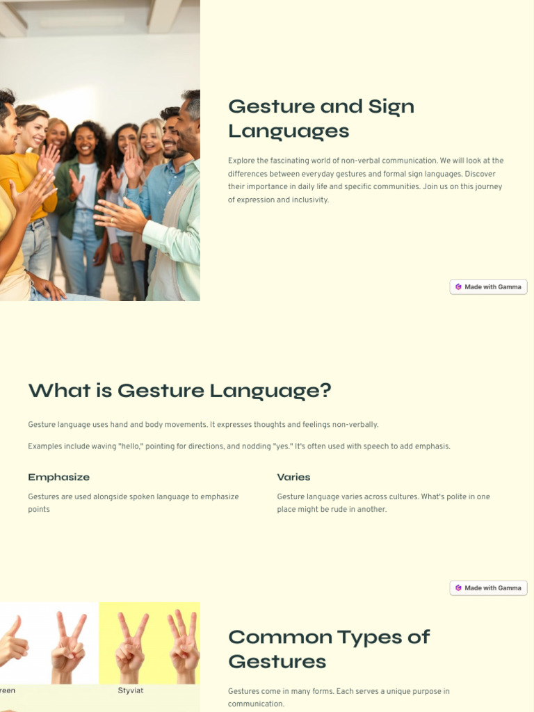 Gesture-and-Sign-Languages (1) | PDF | American Sign Language | Sign ...