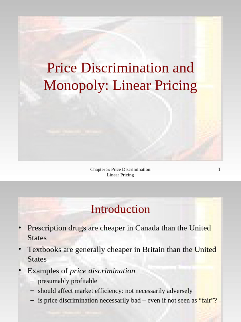 Understanding Linear Price Discrimination | PDF | Price Discrimination ...
