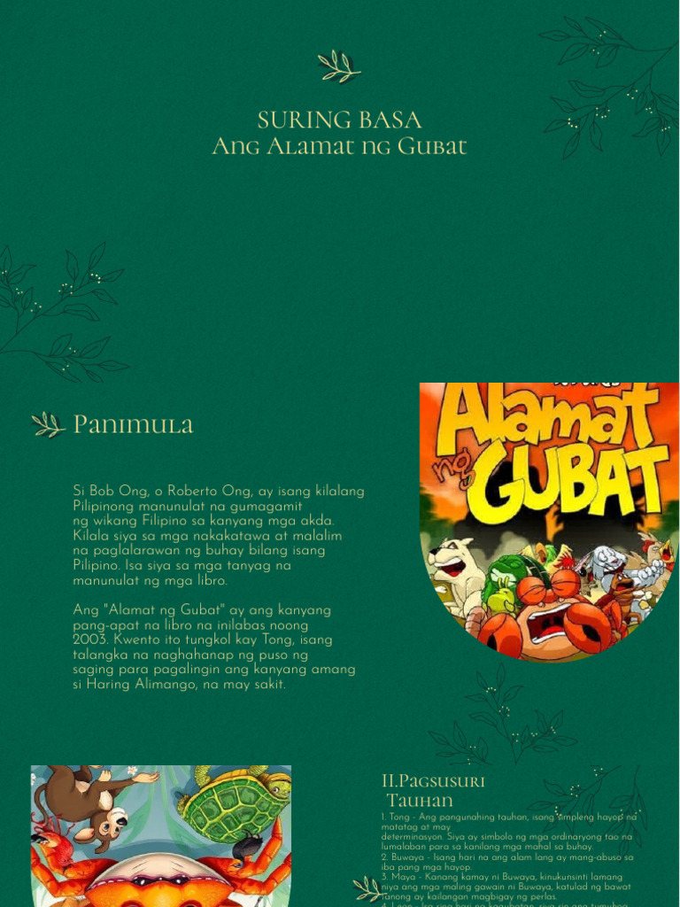 Slidesgo Paglalakbay Sa Ang Alamat NG Gubat Isang Pagsusuri Sa ...