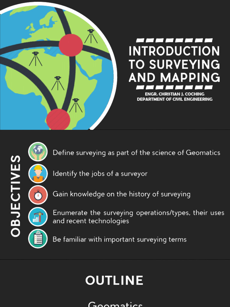 L1 - Introduction to Surveying and Mapping | PDF