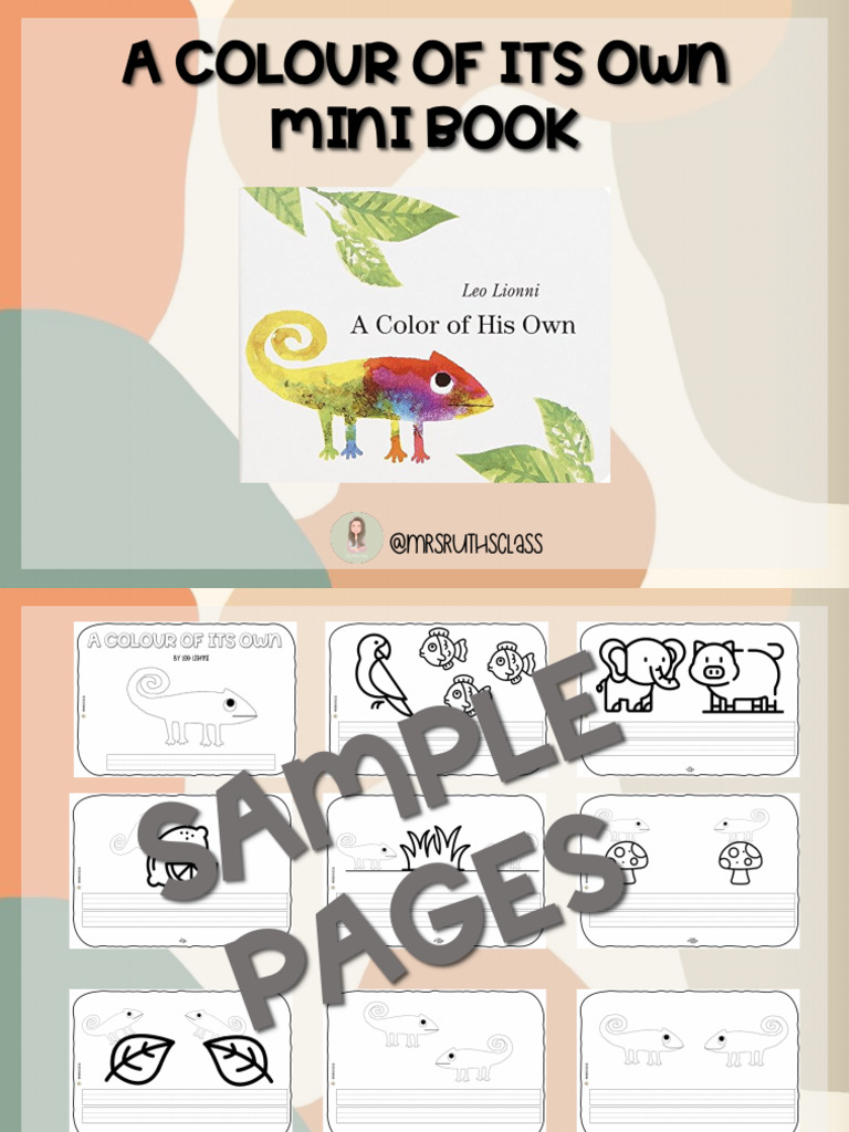 A Colour of Its Own - Minibook @mrsruthsclass | PDF