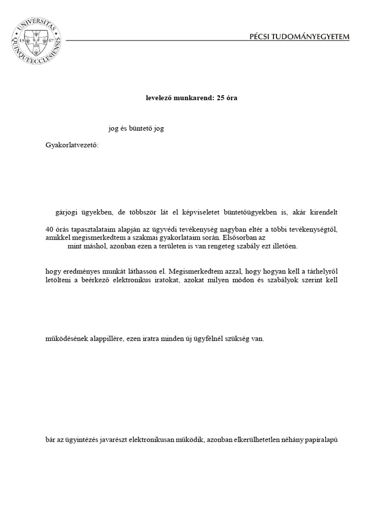 Ügyvédi Gyakorlat | PDF