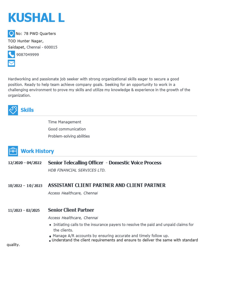 Kushal Resume New | PDF