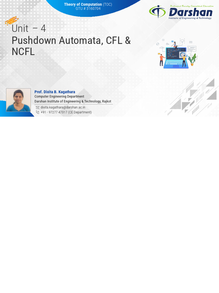 3160704 TOC GTU Study Material Presentations Unit-4 18062021085521AM | PDF | Formalism ...