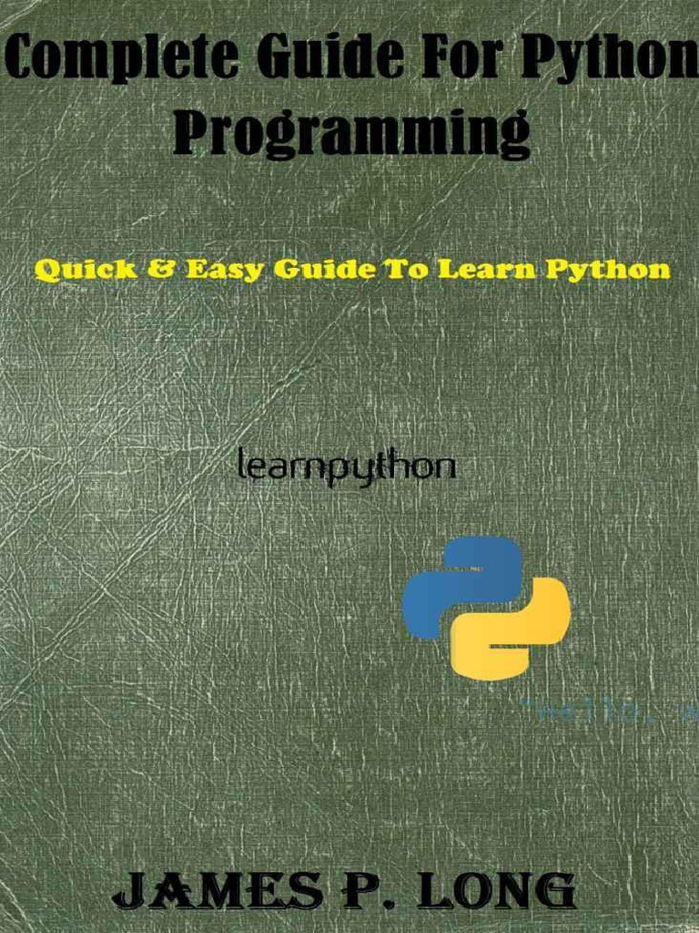 Completa Guia para Phyton | PDF | Objeto (informática) | Python (lenguaje de programación)