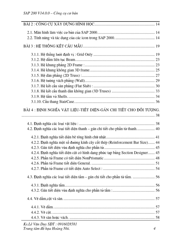 Giao Trinh SAP 2000 V14-Trang-3 | PDF