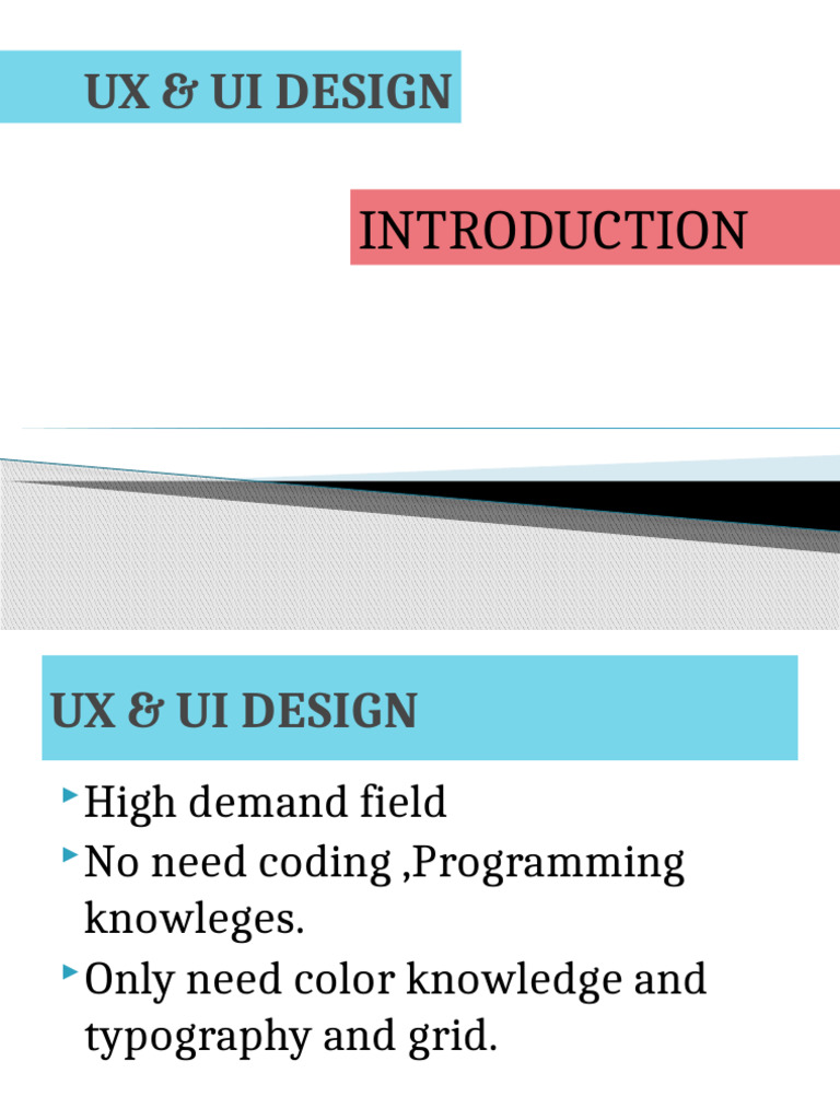 Ux & Ui Design Intro | PDF