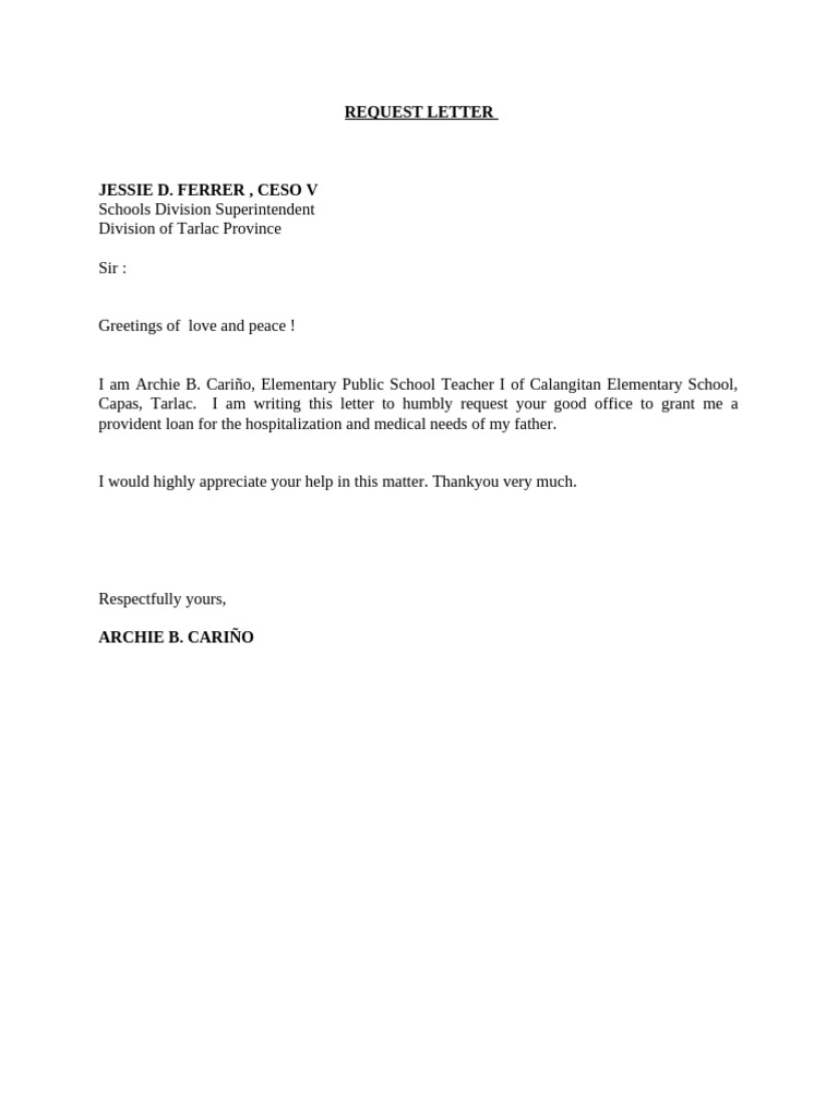 Request Letter To Sds | PDF