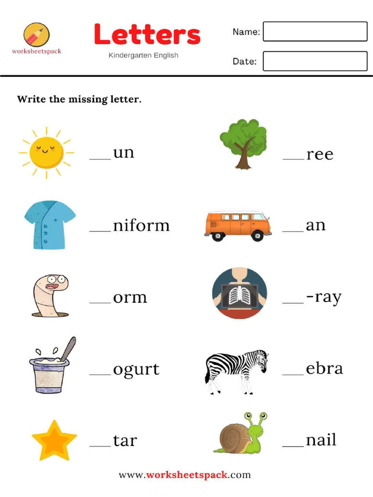 English Term 1 Worksheets | PDF