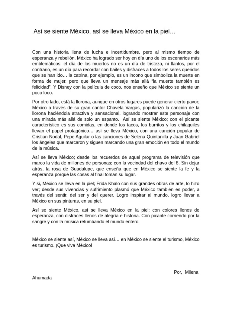 Así Se Siente México | PDF